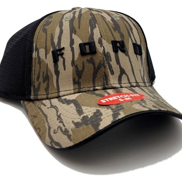 Mossy Oak | Accessories | Ford Mossy Oak Camouflage Flex Fitted Hat ...